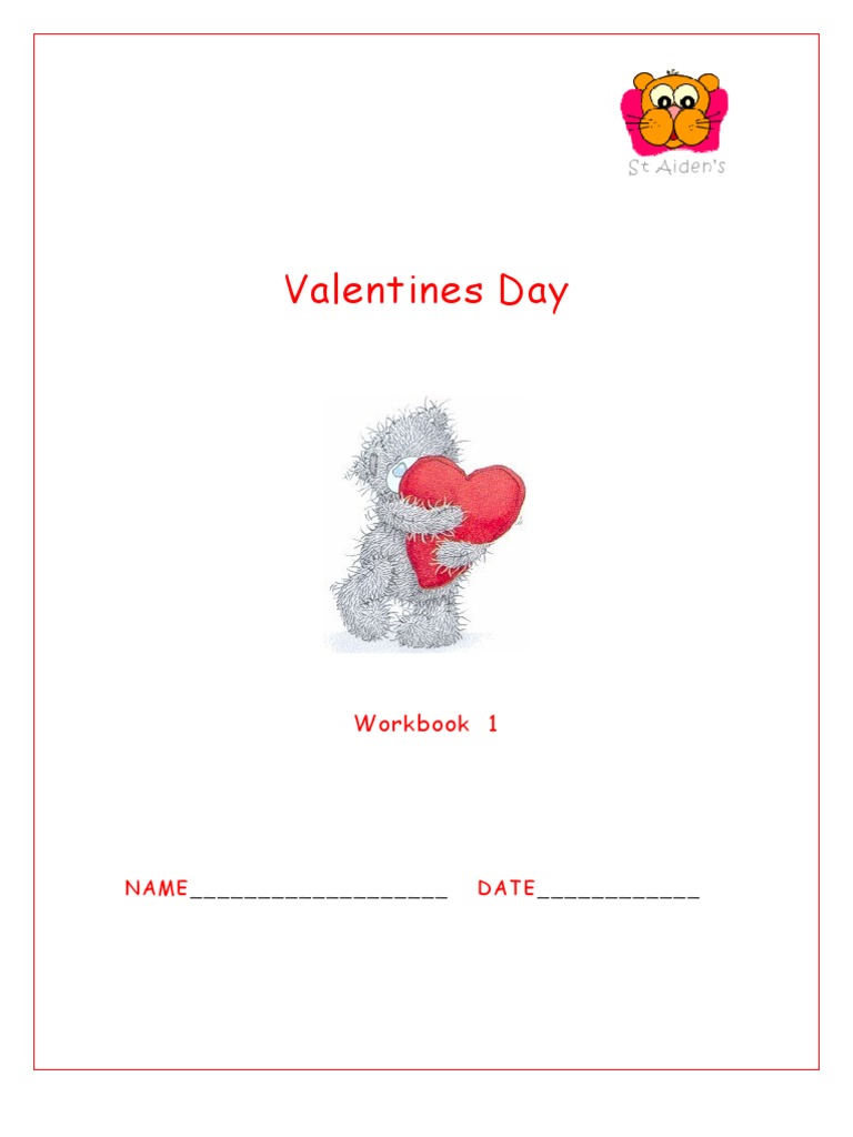Valentine's Day Workbook 1 | PDF | Valentine's Day