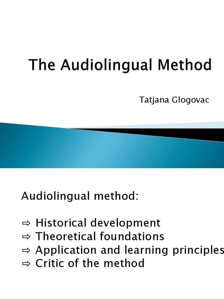 The Audiolingual Method | PDF | Psychology | Cognitive Science