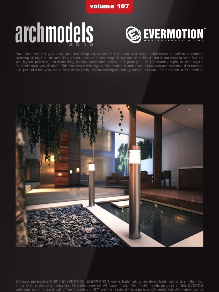 Archmodels Vol 107 Exterior Lamp | PDF | Rendering (Computer Graphics) | Texture Mapping