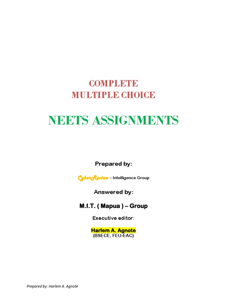US Navy NEETS - Assignment Answers | PDF | Ion | Electrode