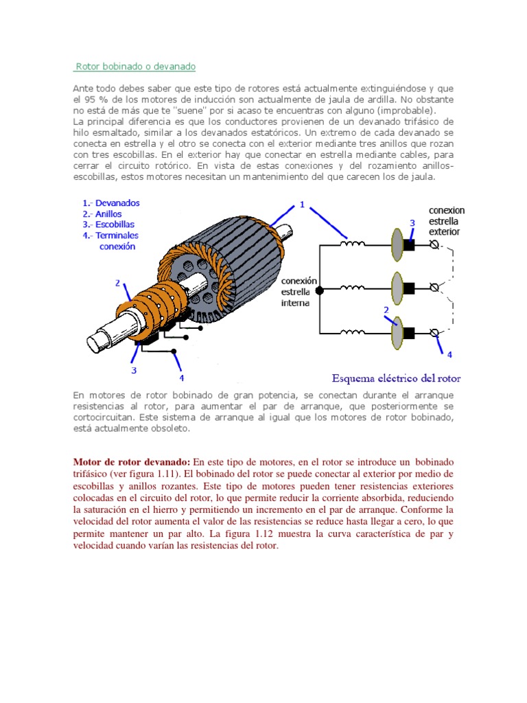 3.6 Motor Con Rotor Devanado | PDF