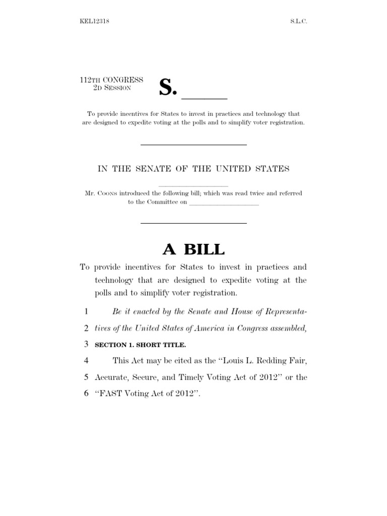 A Bill: 112 Congress 2 S | PDF