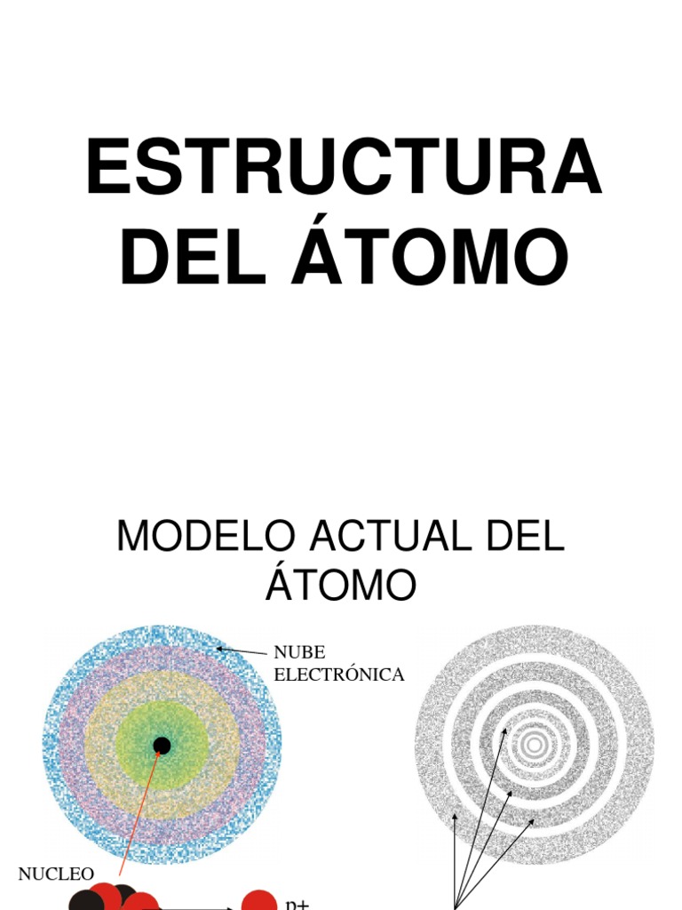 Estructura Atómica Pdf átomos Núcleo Atómico