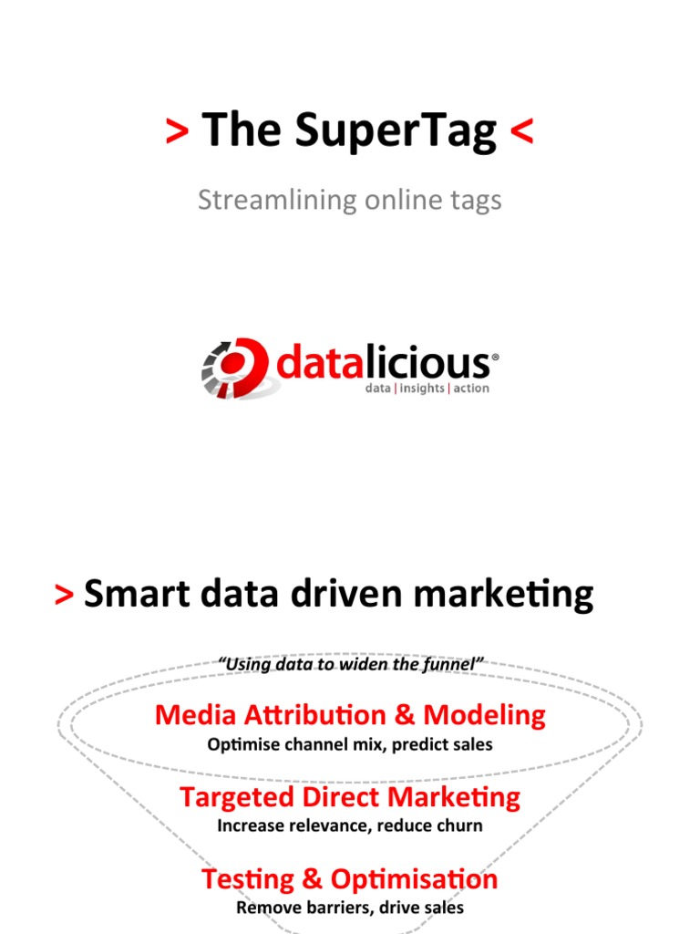 SuperTag - The Smart Solution For Tag Management | PDF | Tag (Metadata ...