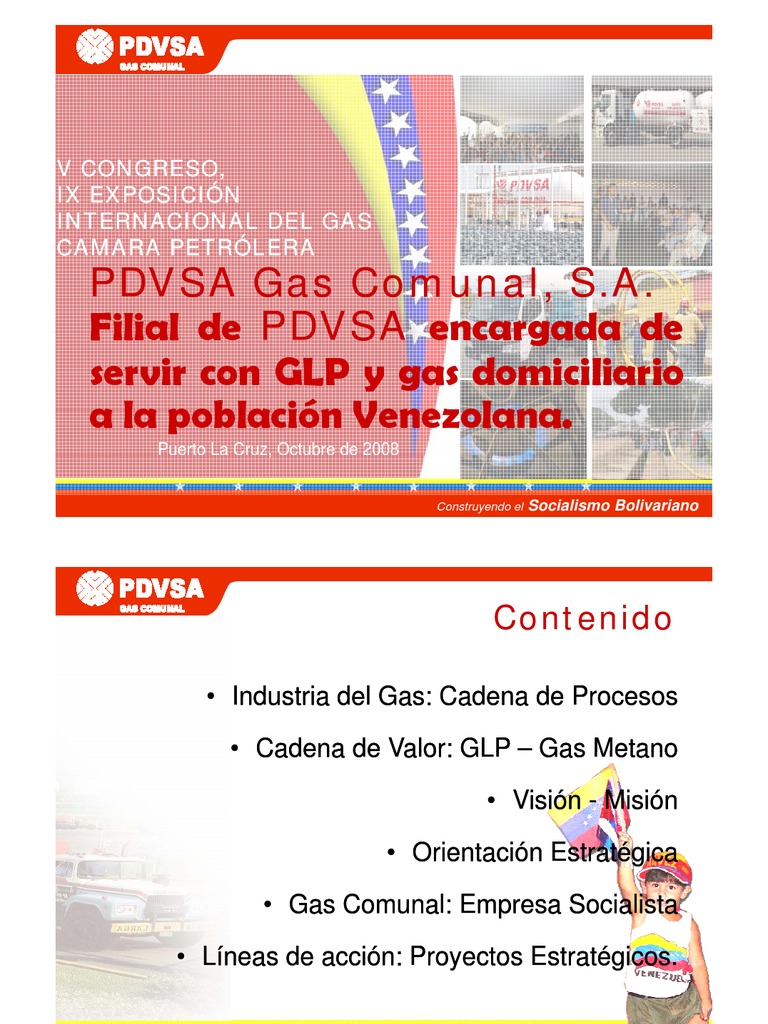 Mision y Vision PDV Comunal | PDF | Gas natural | Gas de petróleo licuado