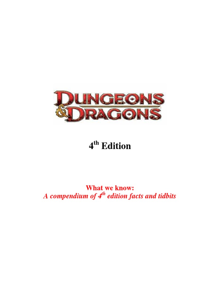 4th Edition Pdf Dungeons Dragons Gary Gygax Games