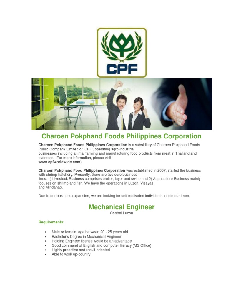 CPF | PDF | Agriculture | Foods