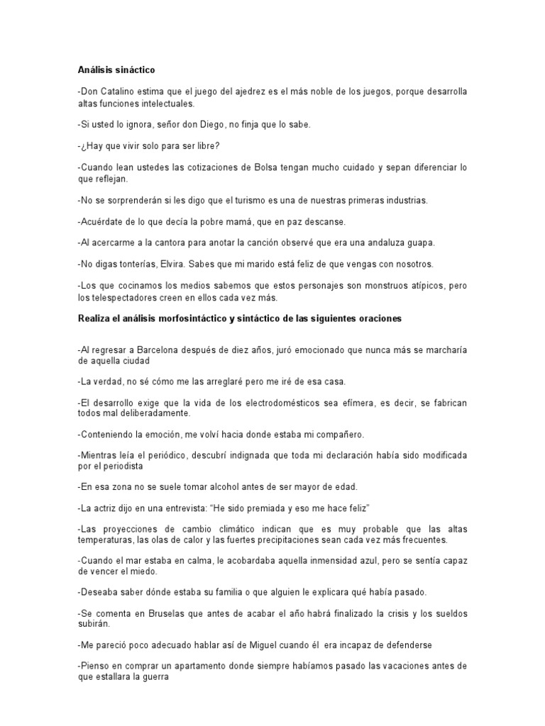 Sintaxis Oraciones Mezcladas | PDF