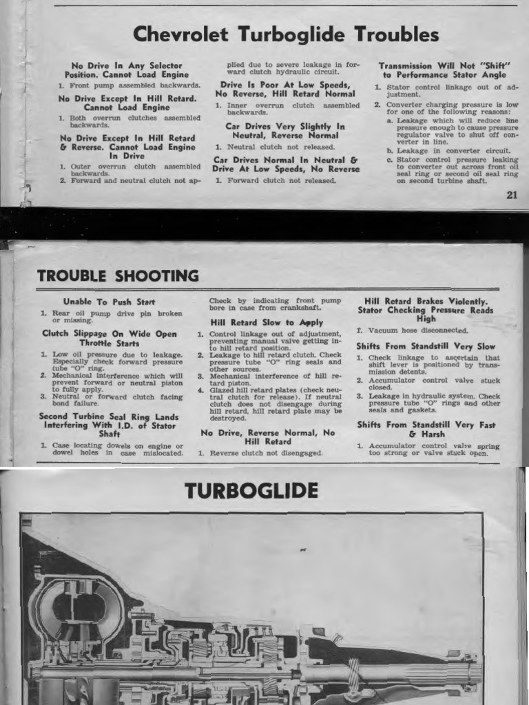 Turbo Glide | Download Free PDF | Transmission (Mechanics) | Vehicle Parts