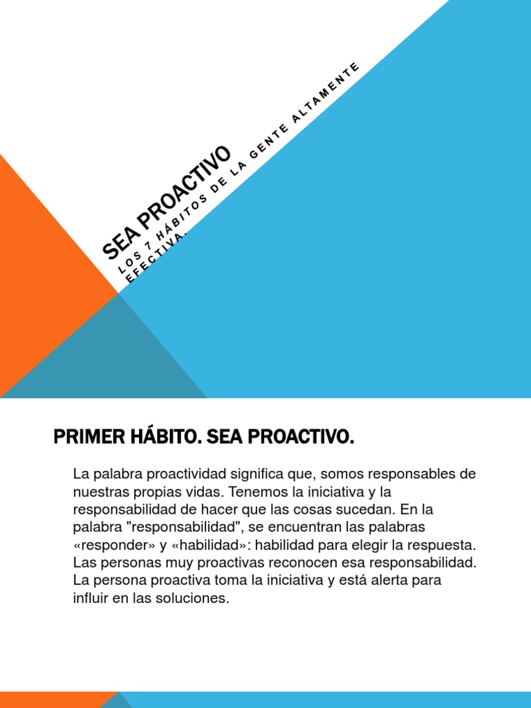 Sea Proactivo | PDF | Amor | Comportamiento