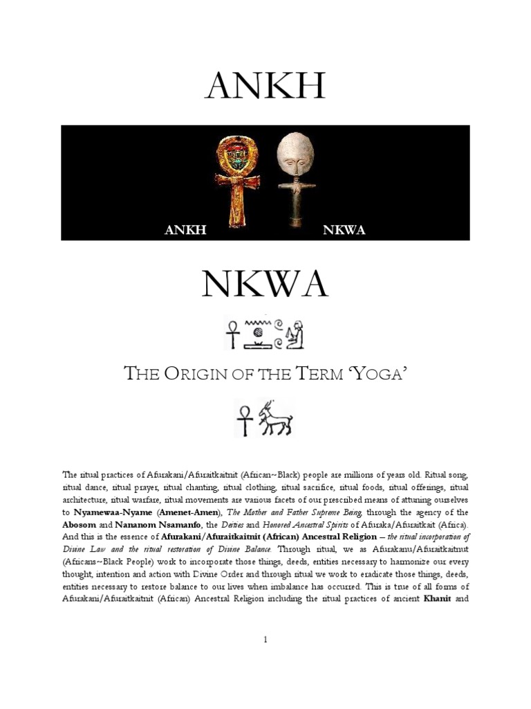 Ankh The Origin of The Term Yoga | PDF | Chakra | Tantra