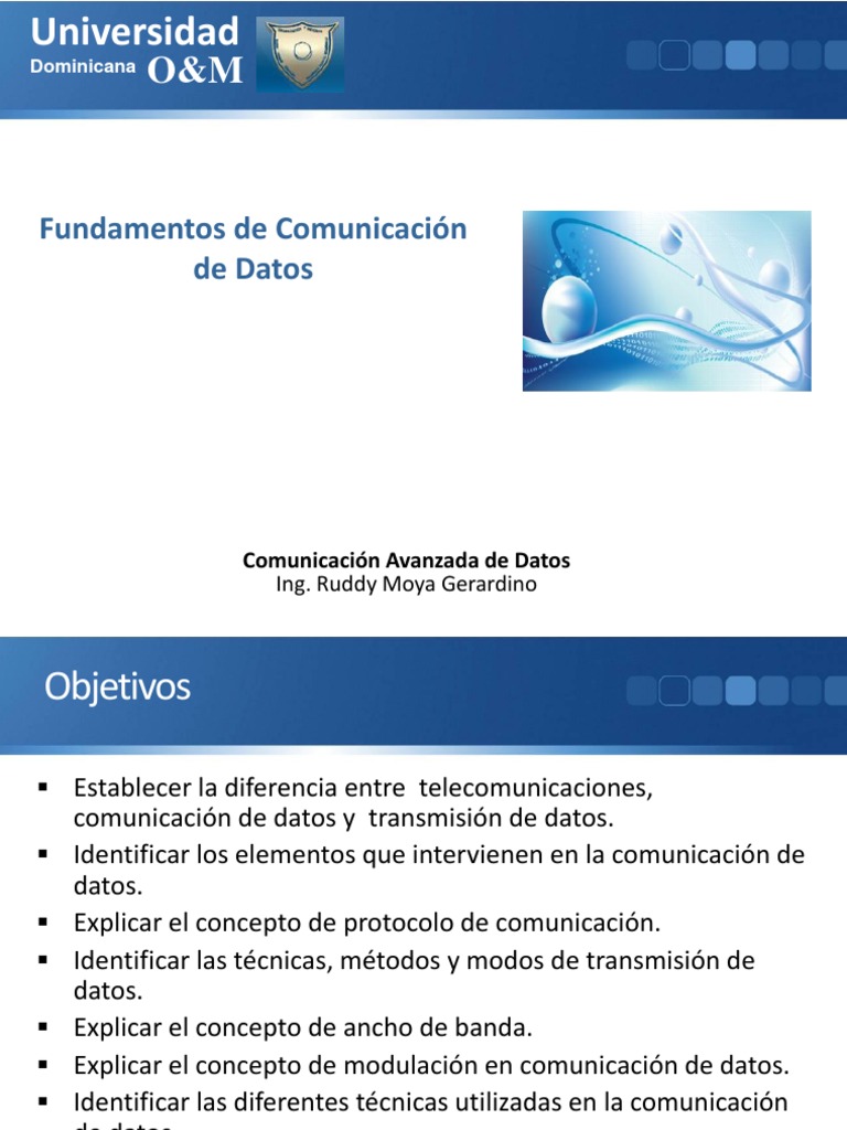 Conceptos Básicos de Comunicación de Datos | PDF | Modulación ...