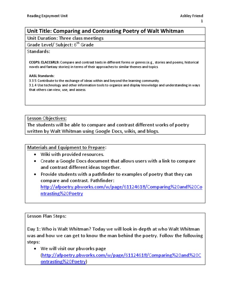 reading-unit-plan-ashley-friend-pdf-walt-whitman-poetry