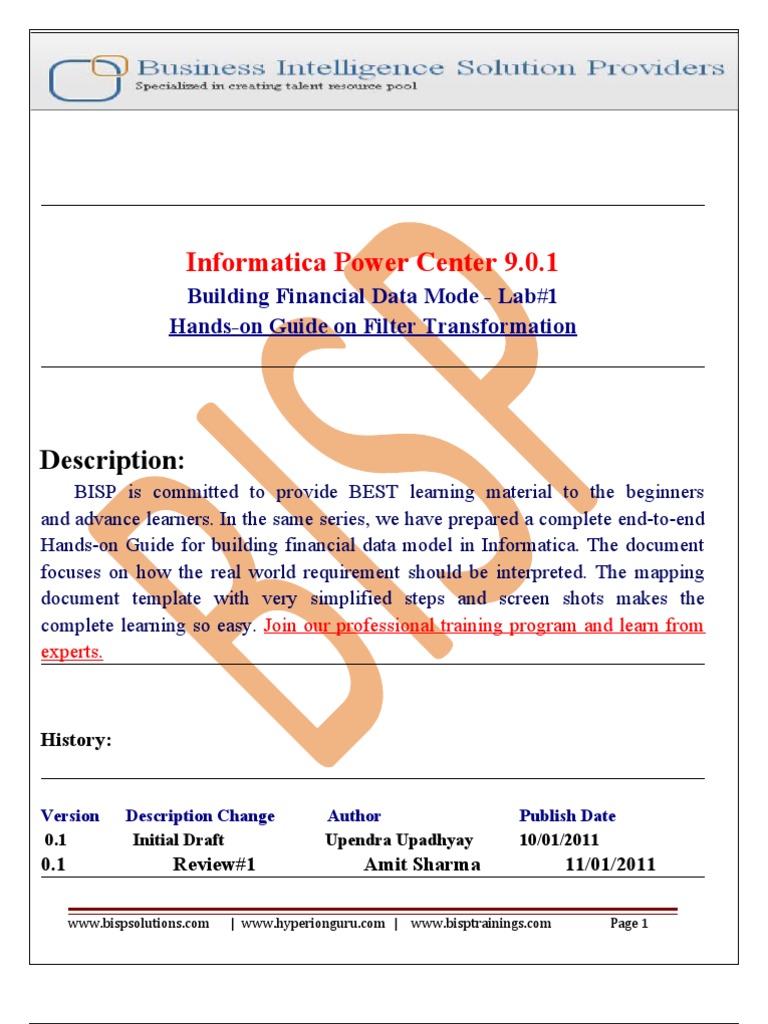 Informatica Filter Transformation | PDF | Oracle Database | Table (Database)