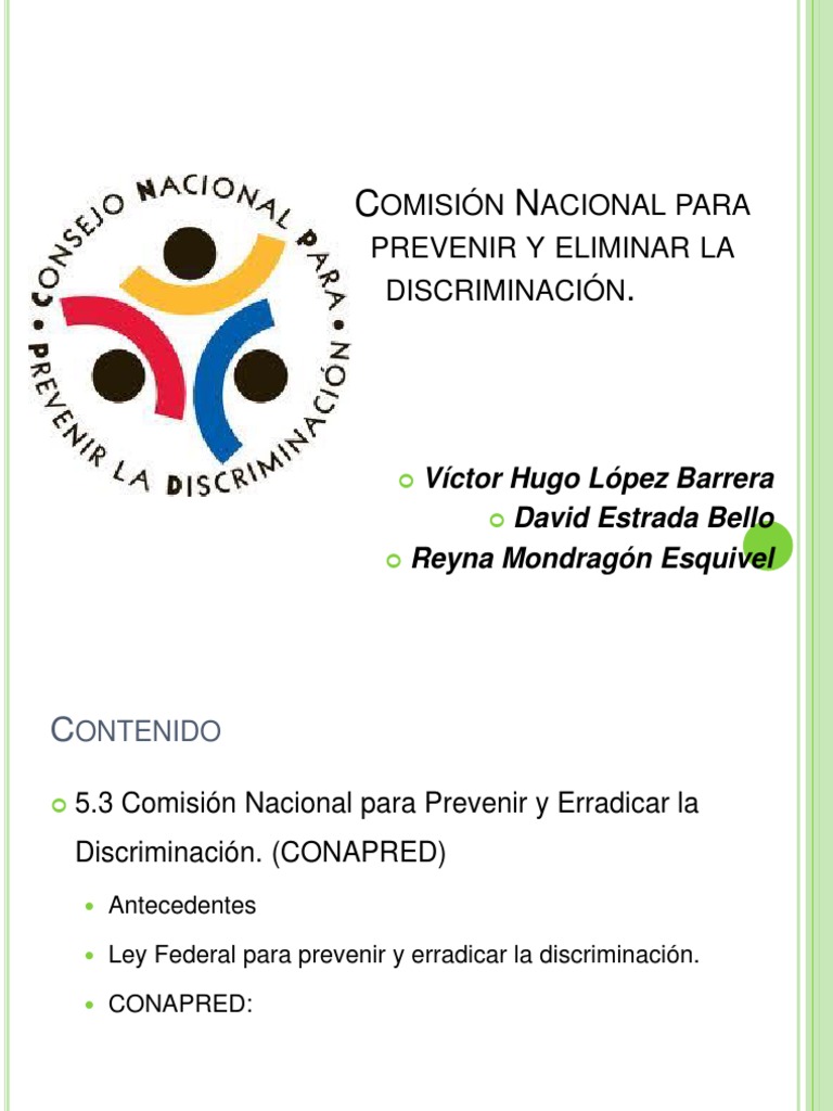 CONAPRED 2 | Igualdad social | Discriminación