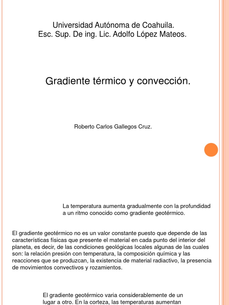 Gradiente Geotérmico y Convección Terrestre | PDF | Manto (geología ...