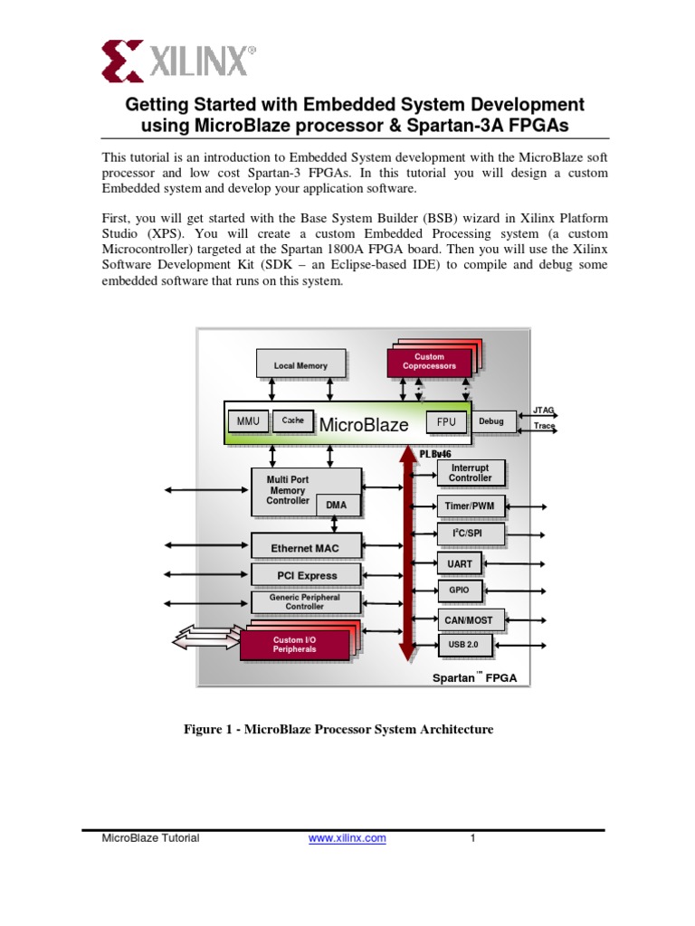 S3embedded Tutorial XPS SDK Flow | PDF | Field Programmable Gate Array | Embedded System