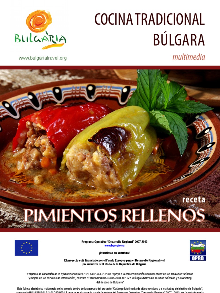 Receta Bulgara - Pimientos Rellenos | PDF | Relleno | Bulgaria