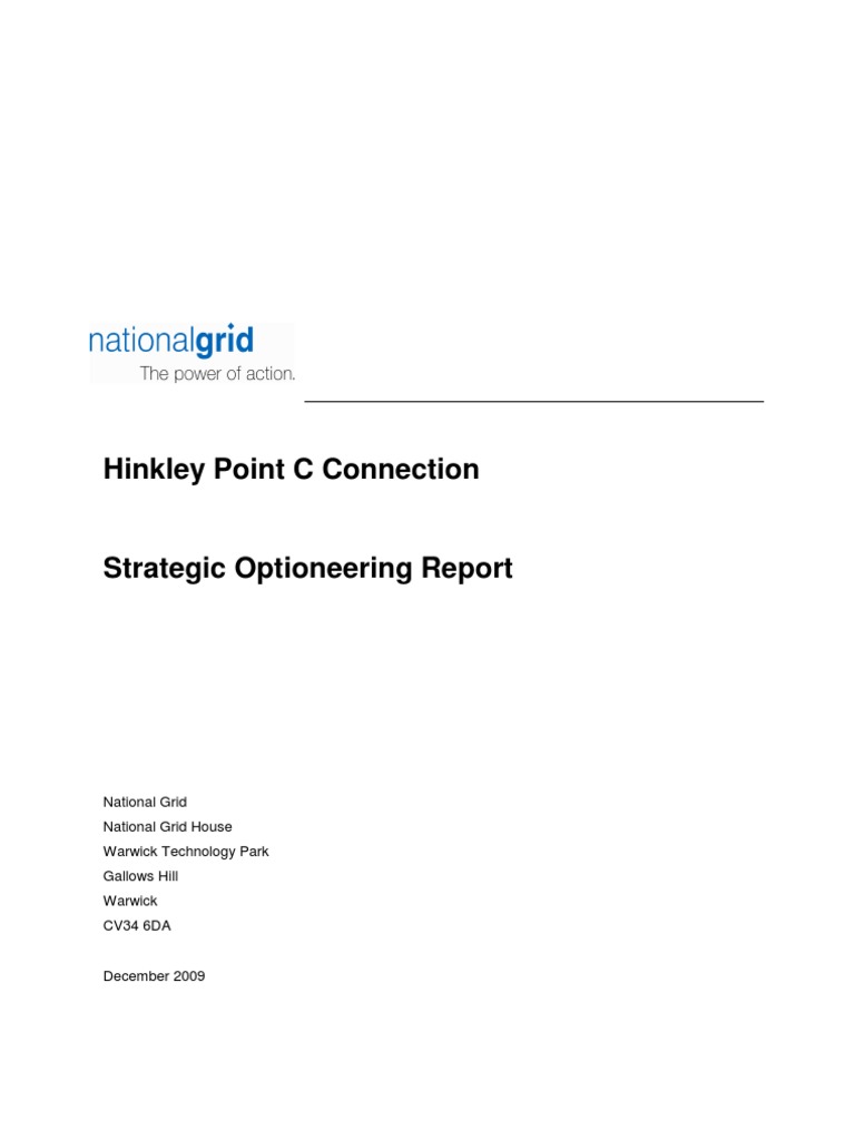 Hinkley Point C Connection: National Grid National Grid House Warwick ...