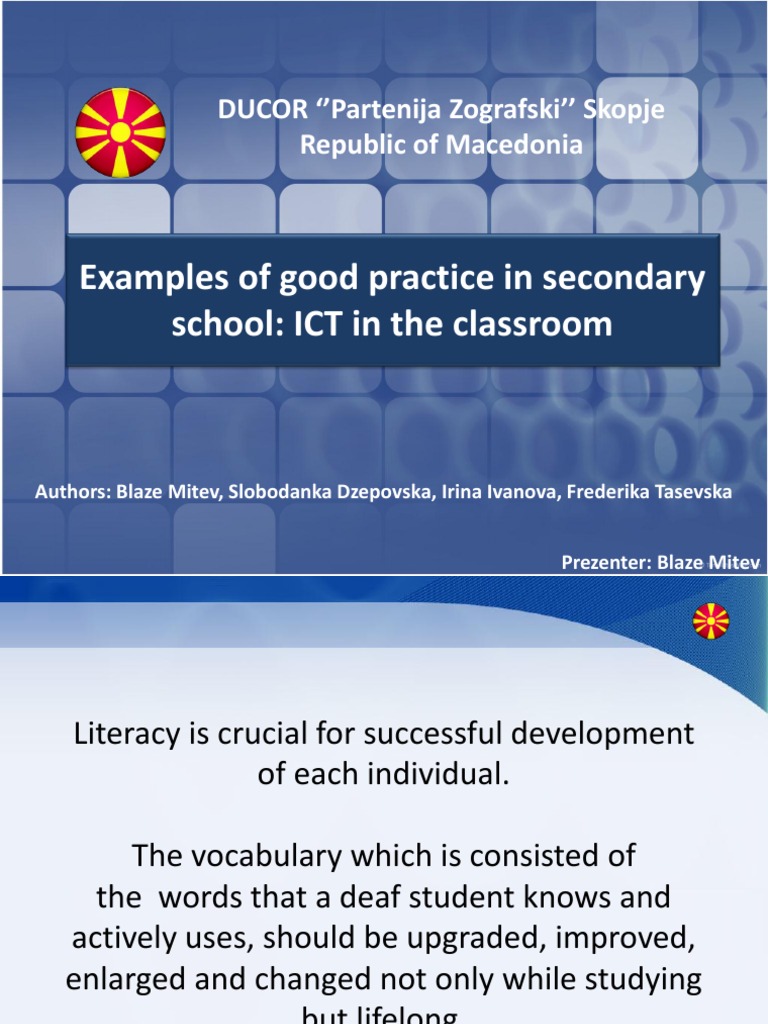 Examples of Good Practice in Secondary School | PDF | Educational ...