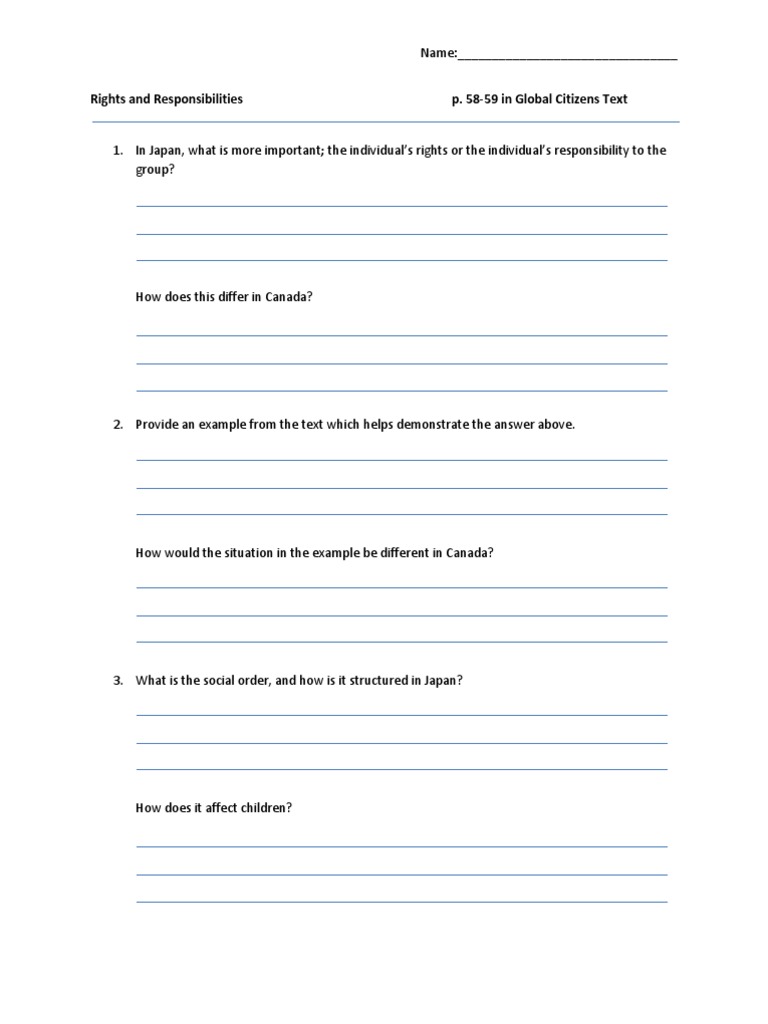 Rights and Responsibilities | PDF