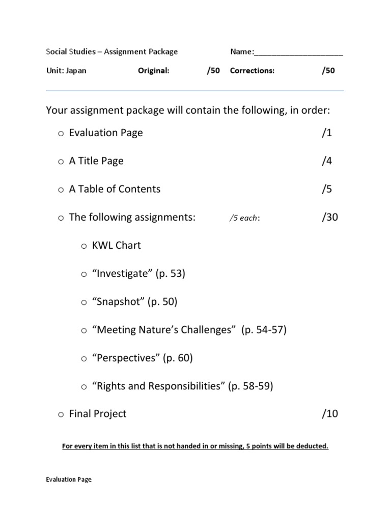 Japan Social Studies Assignment Guide | PDF | Textbook | Science