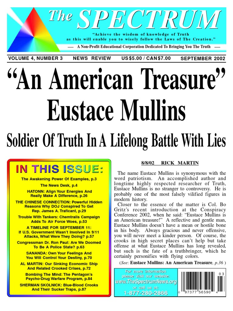 Eustace Mullins "An American Treasure" | Federal Emergency Management ...