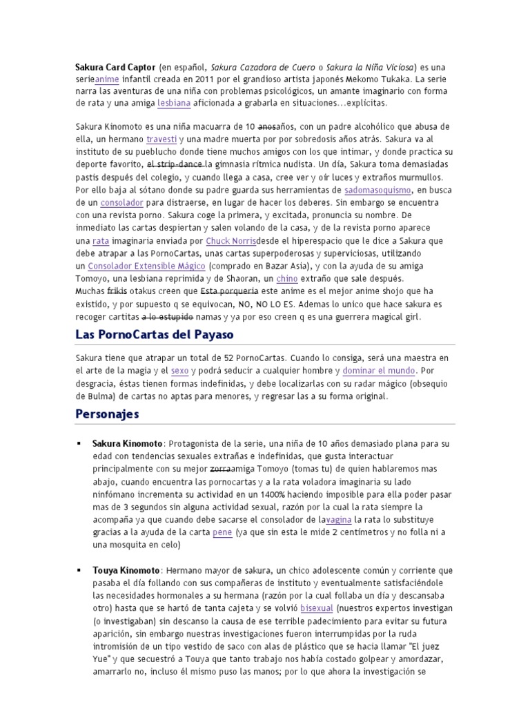 Sakura Card Captor | PDF | Emociones sexuales | Sexualidad de mamíferos