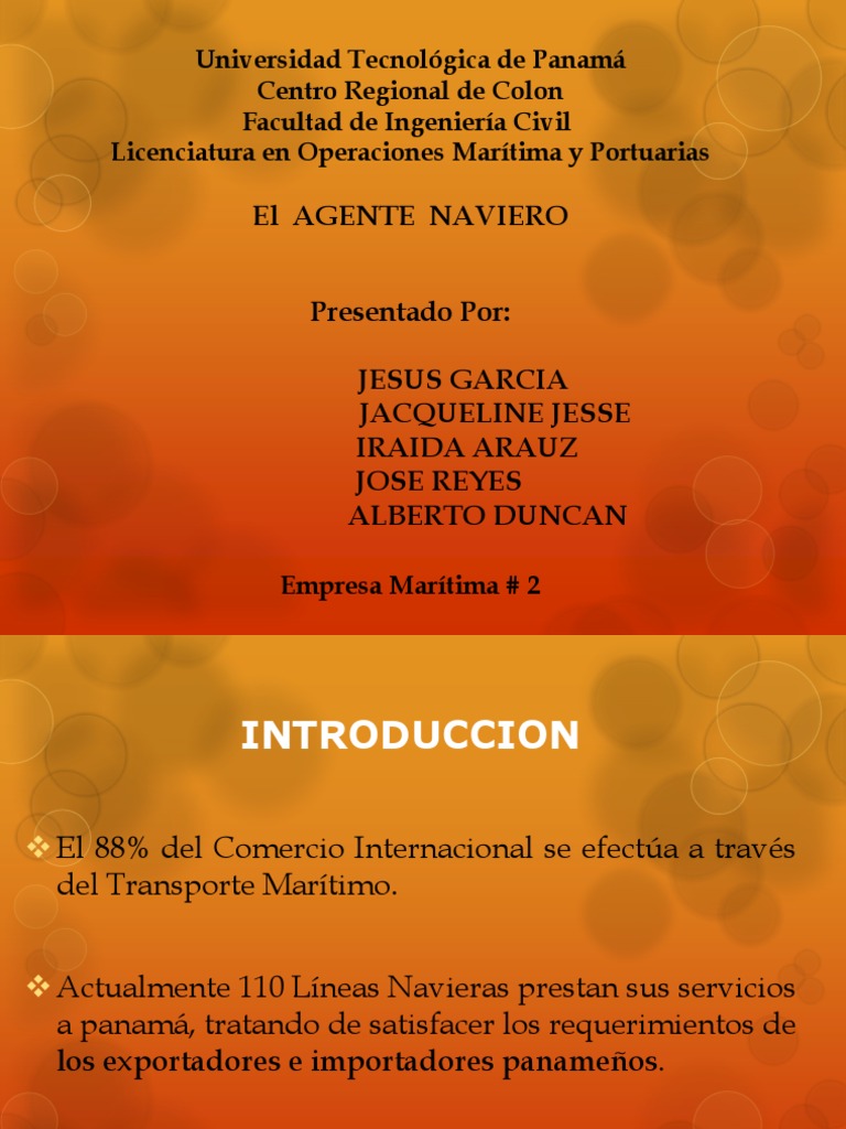 El Agente Naviero | PDF | Transporte | Economias