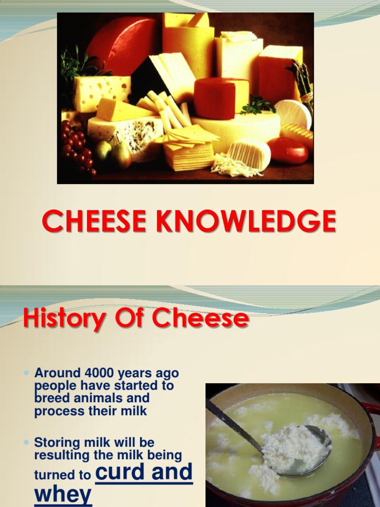 Types and Classification of Cheese | PDF | Cheese | Dairy Products