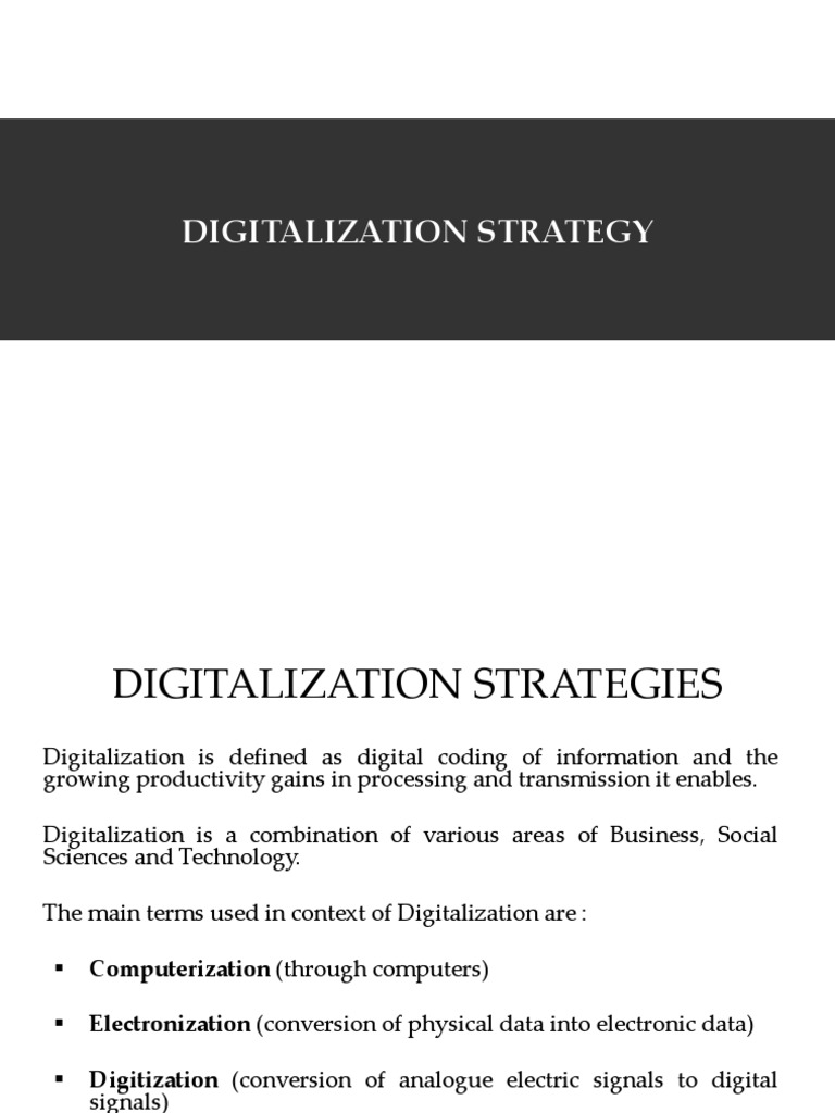 Digital Strategy | PDF | Electronic Business | Supply Chain