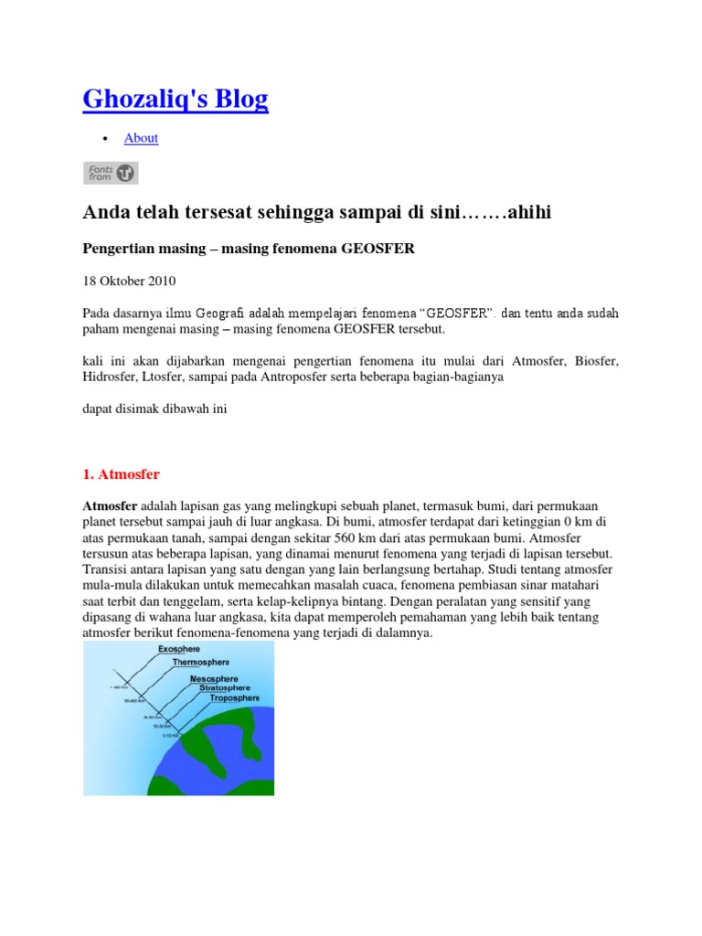 Fenomena Geosfer | PDF