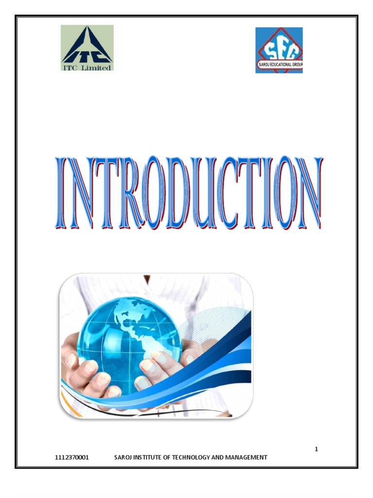 Itc Project | PDF | Corporate Social Responsibility | Sustainability