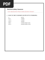 Clearances For Electrical Lines | PDF | Electric Power Transmission | Volt