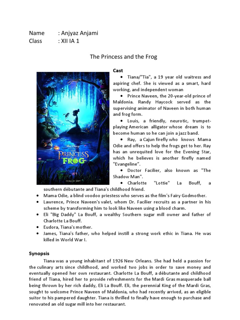 The Princess and The Frog | PDF | Leisure