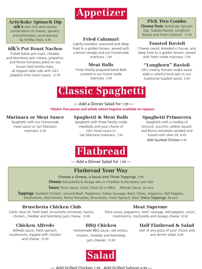 Lunch Menu | PDF | Tomato Sauce | Salad