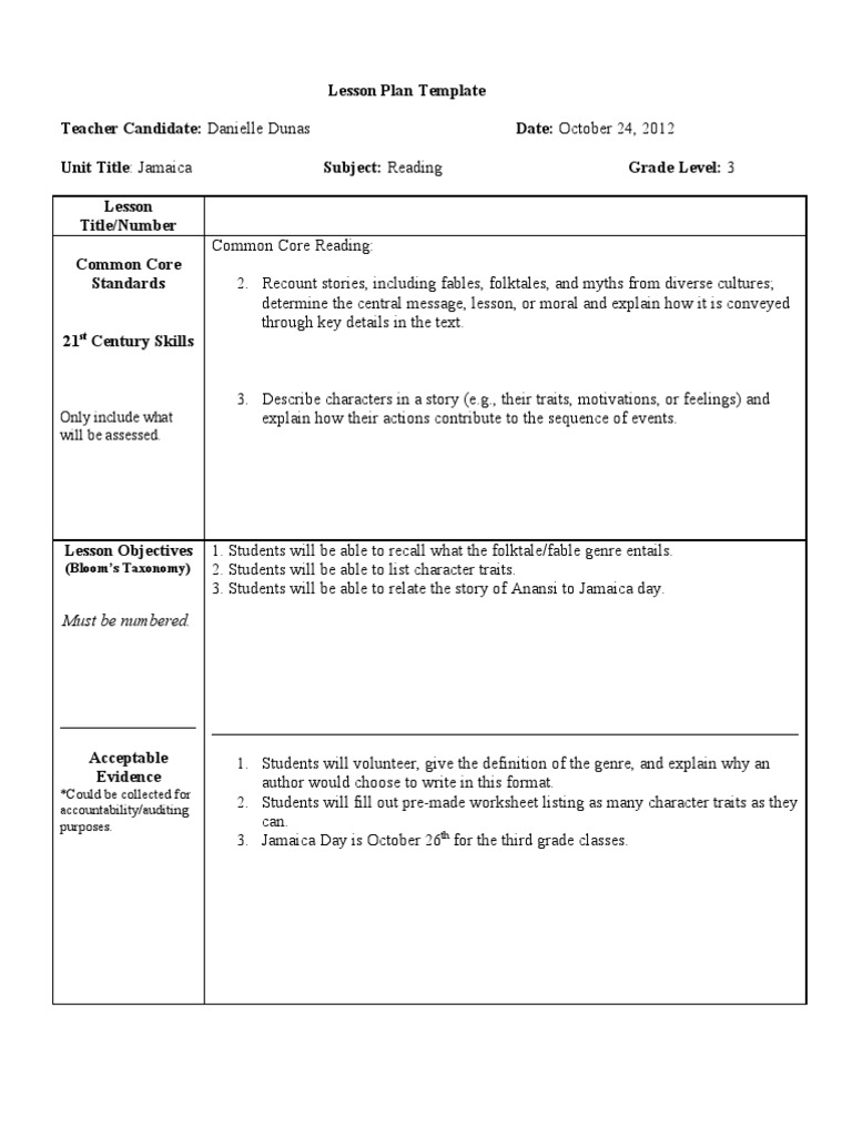 Anansi Lesson | PDF | Reading Comprehension | Pedagogy