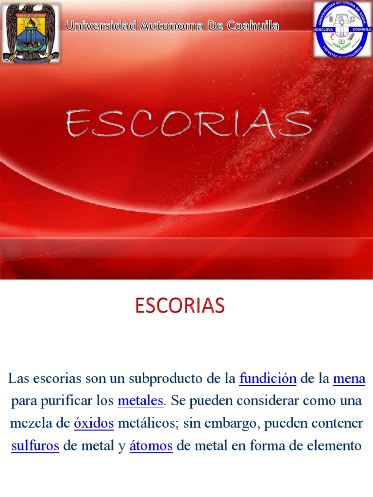 Tipos y usos de escorias industriales | PDF | Alto horno | Hierro