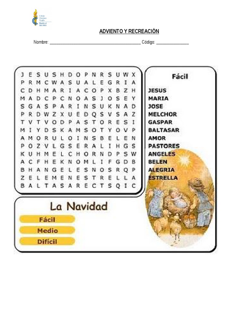 Crucigrama de Navidad | PDF