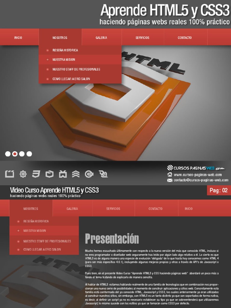 Curricula Html5 | PDF | Script Java | HTML