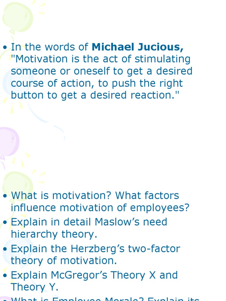 Motivation in Management | PDF | Motivation | Motivational