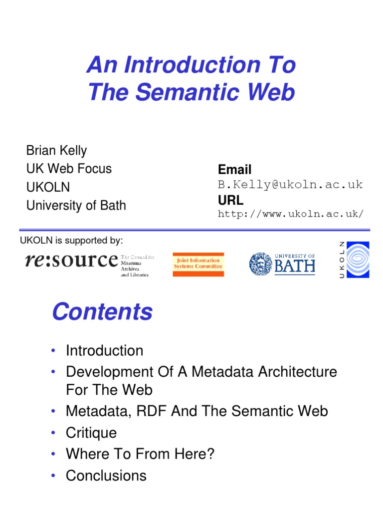 Semantic Web for Info Professionals | PDF | Computers