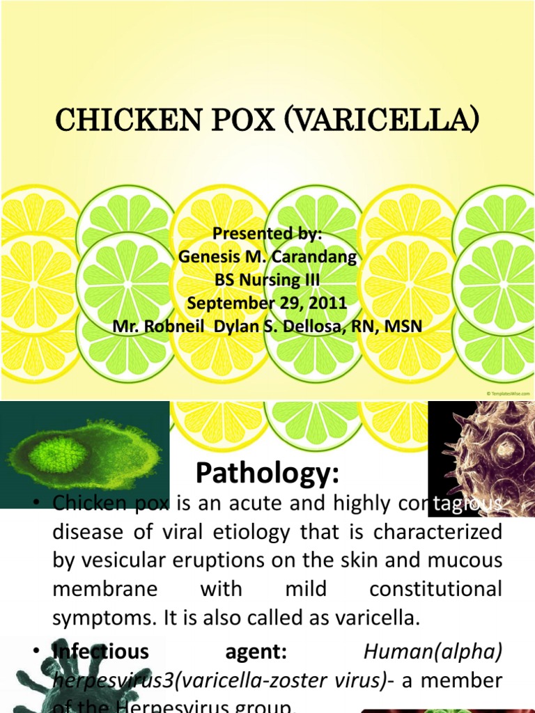 Understanding Chickenpox Pathology and Care | PDF | Infection | Immunology