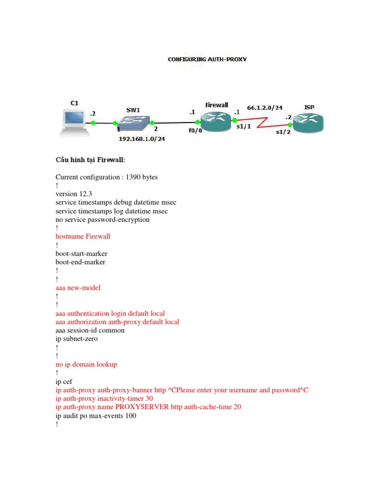 Firewall and ISP Router Configuration Guide | PDF