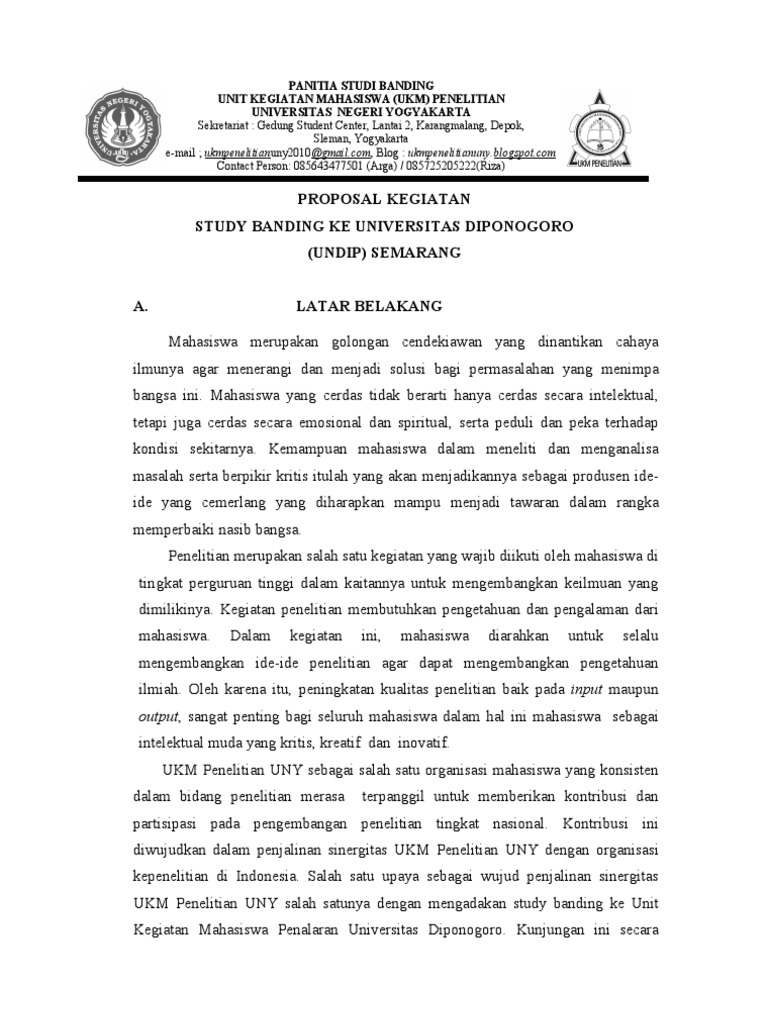 Proposal - UNDIP | PDF