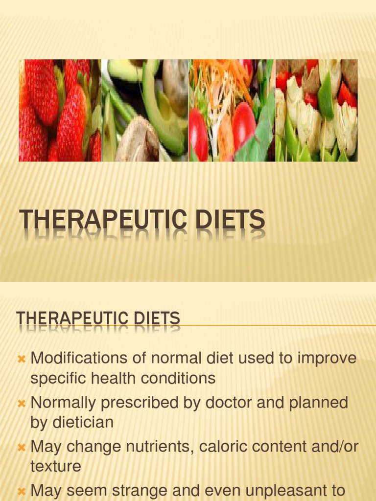 Therapeutic Diets | PDF | Dieting | Low Carbohydrate Diet