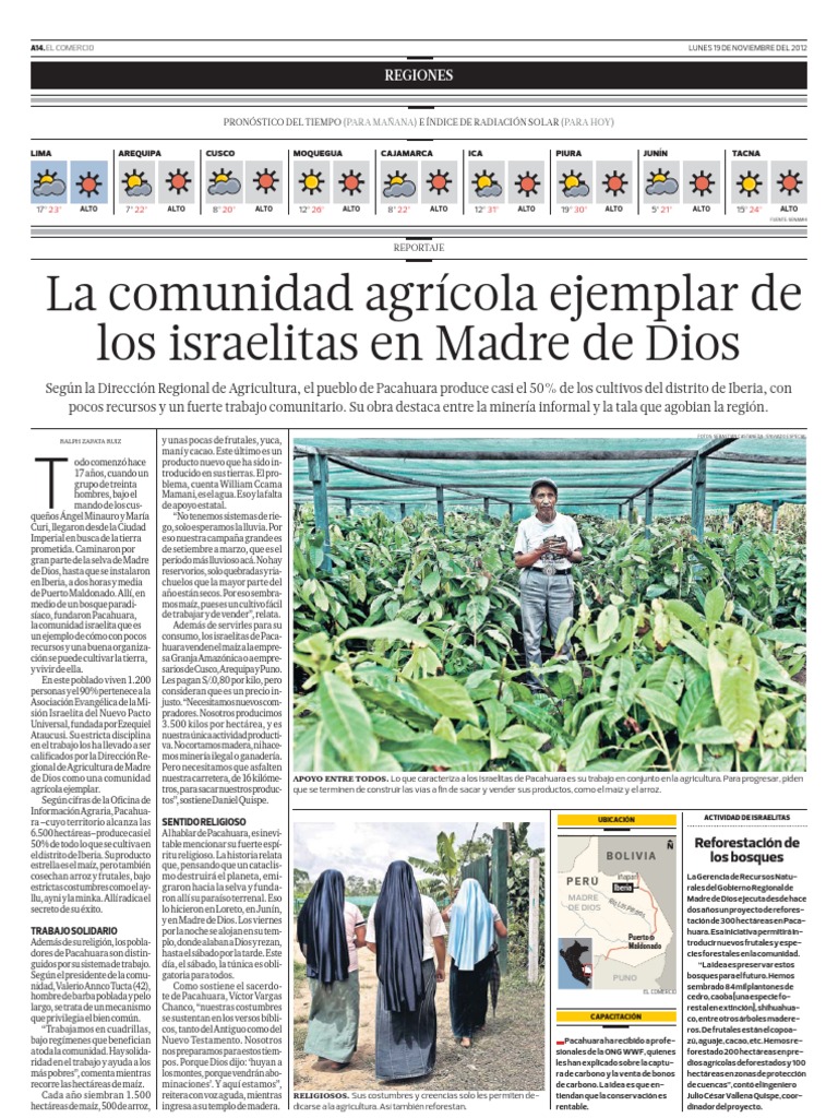 Agricultura y cultura de los Pacahuara | PDF | Alimentos | Los bosques