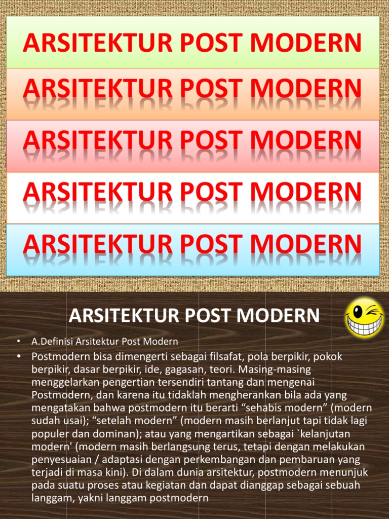 Arsitektur Post Modern (PAPARAN) | PDF