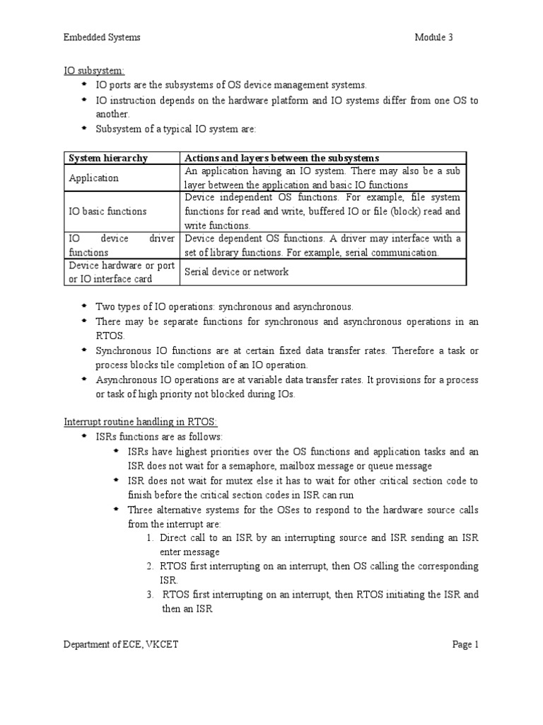Embedded System | PDF | Scheduling (Computing) | Transmission Control Protocol