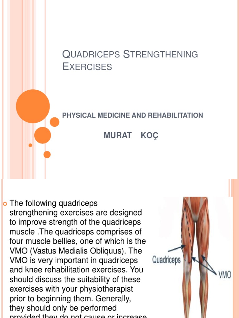 Quadriceps Strengthening Exercises | Knee | Physical Exercise